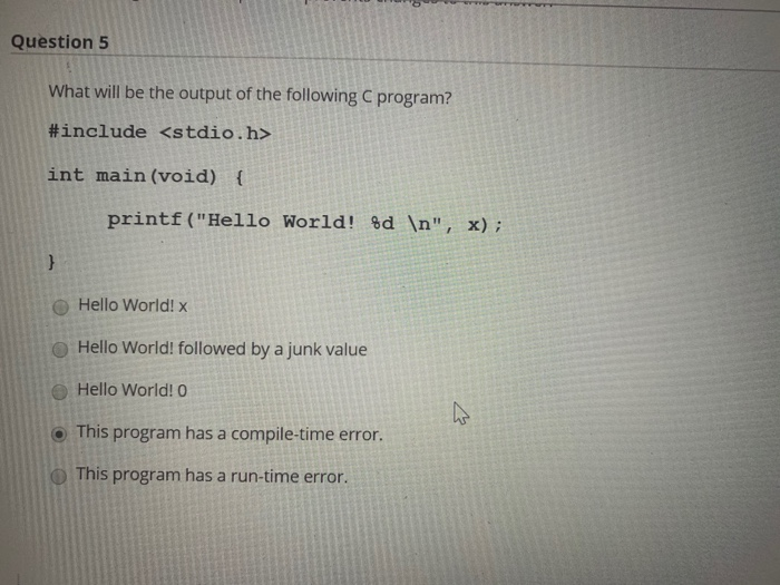 Solved Question 1 Which Of The Following Array Declarations