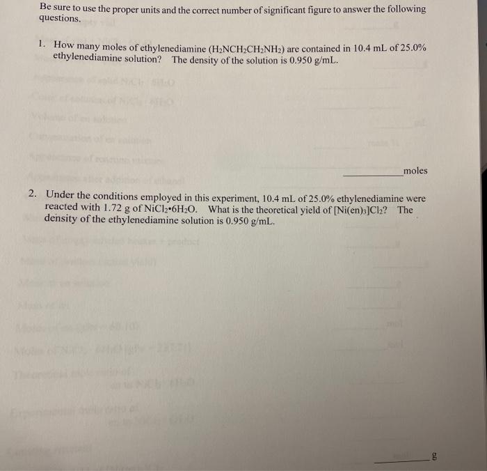 Solved Be sure to use the proper units and the correct | Chegg.com