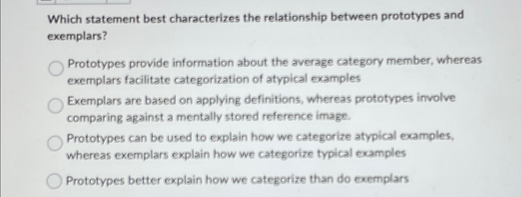 Solved Which statement best characterizes the relationship | Chegg.com