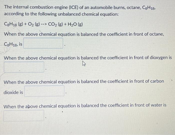 Solved The internal combustion engine (ICE) of an automobile | Chegg.com