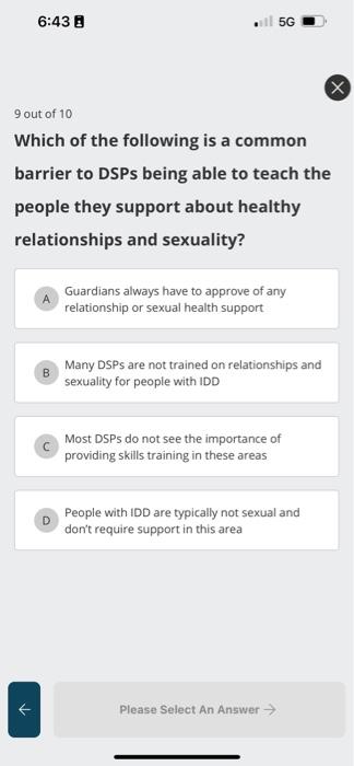 Solved which of the following is a common barrier to DSPs | Chegg.com