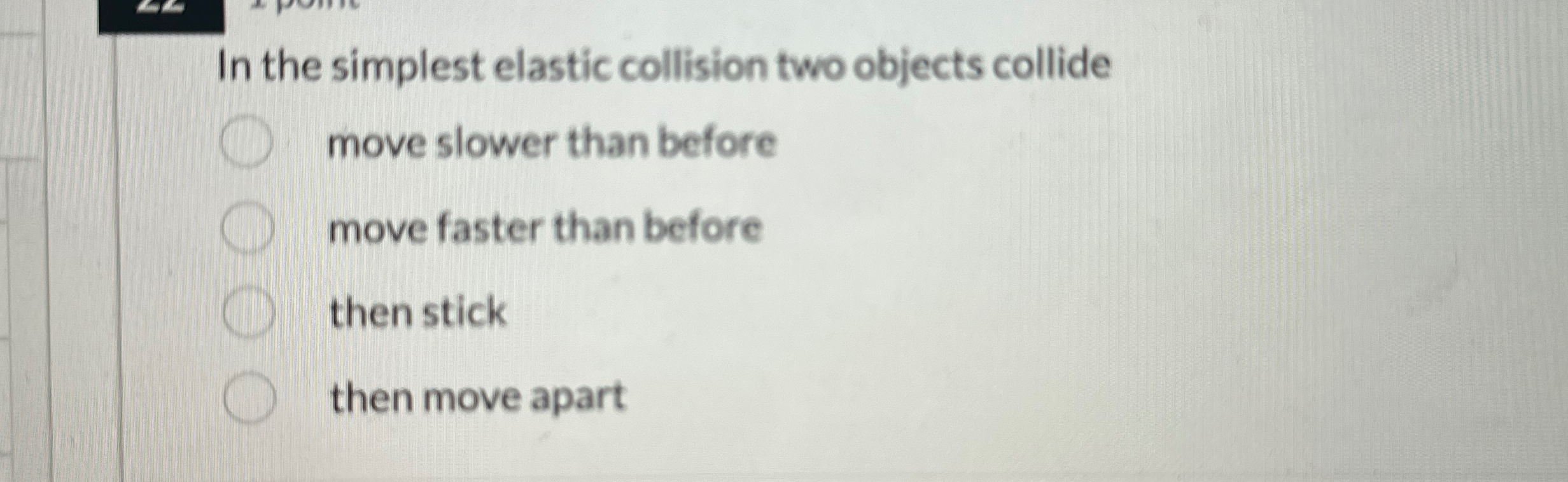 Solved In the simplest elastic collision two objects | Chegg.com