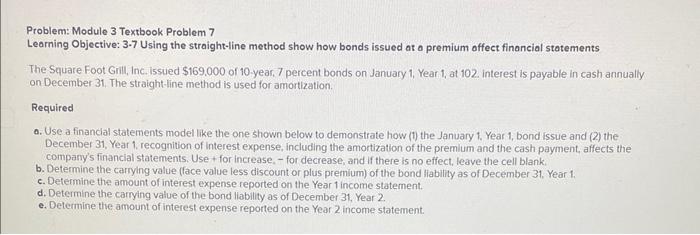 Solved Problem: Module 3 Textbook Problem 7 Learning | Chegg.com
