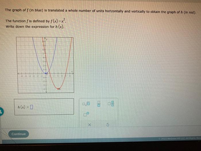 Solved Translate each graph as specified below. (a) The | Chegg.com