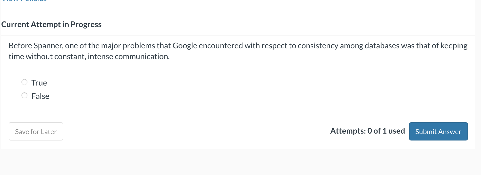 Solved Before Spanner, one of the major problems that Google | Chegg.com