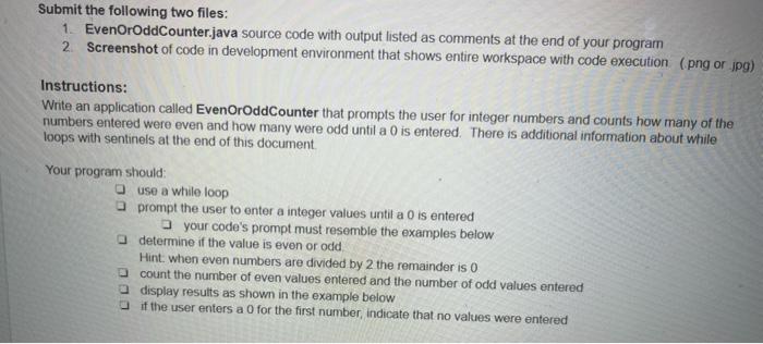 Solved Submit the following two files: 1. | Chegg.com