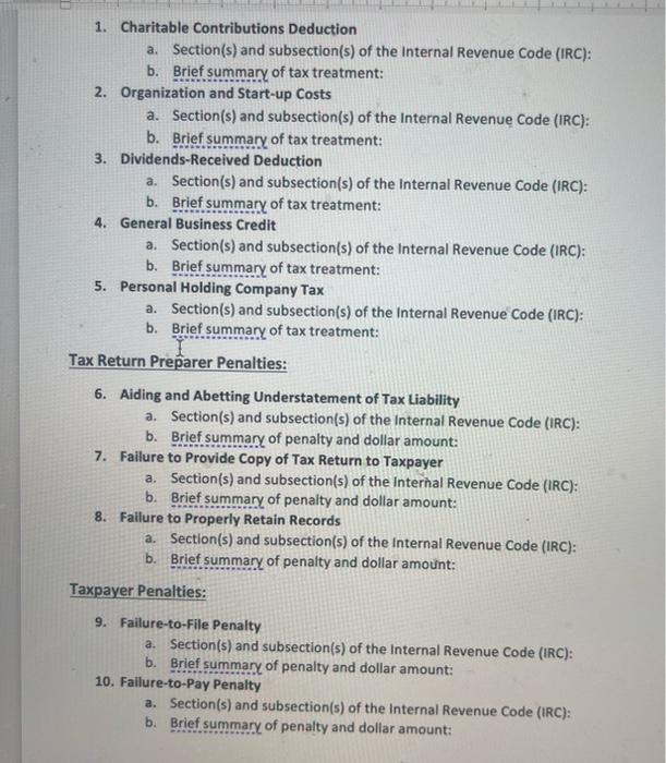 Solved Directions: Please provide the section(s) and | Chegg.com