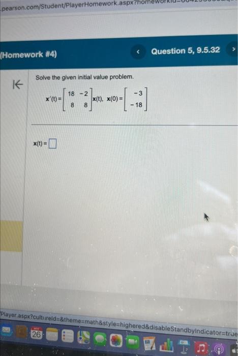 Solved Solve the given initial value problem. | Chegg.com