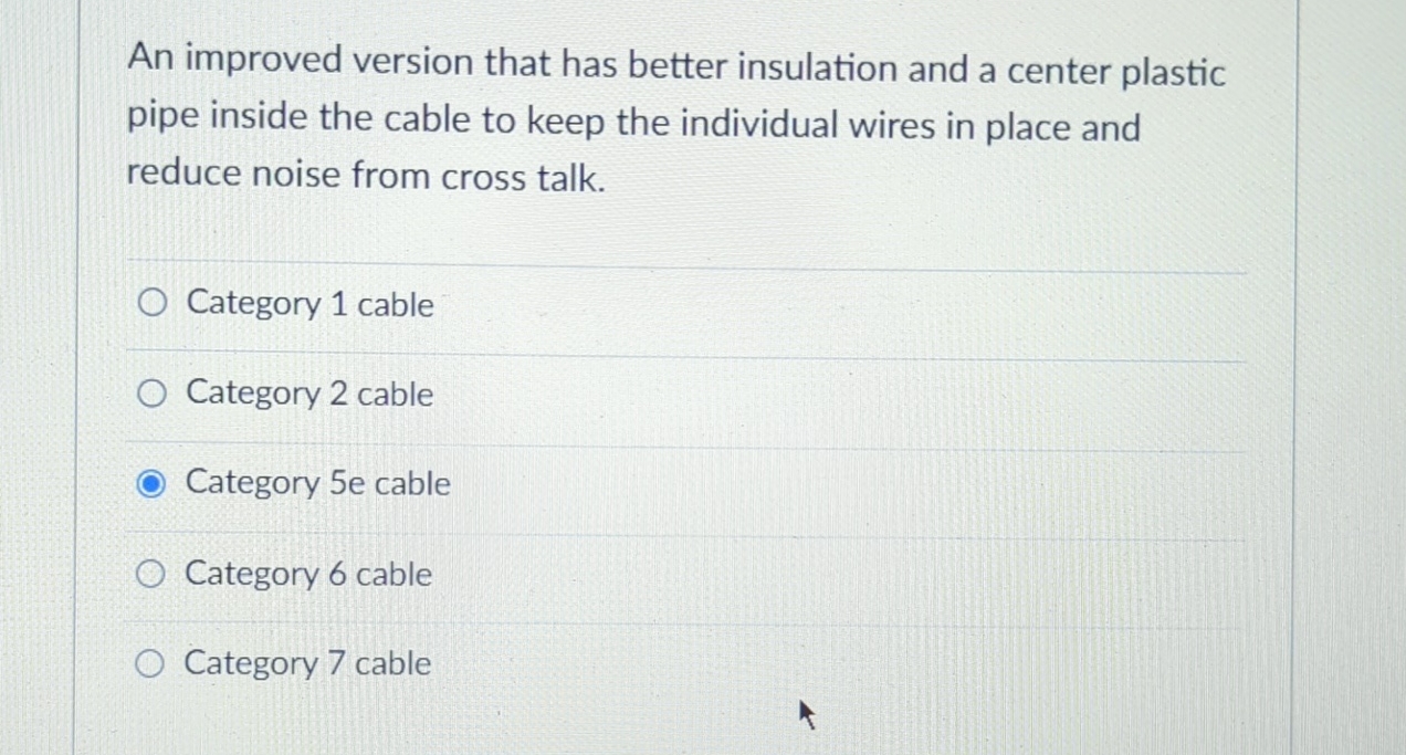 Solved An improved version that has better insulation and a | Chegg.com