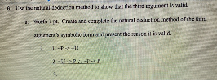 Solved How do I use the natural deduction method (inference | Chegg.com