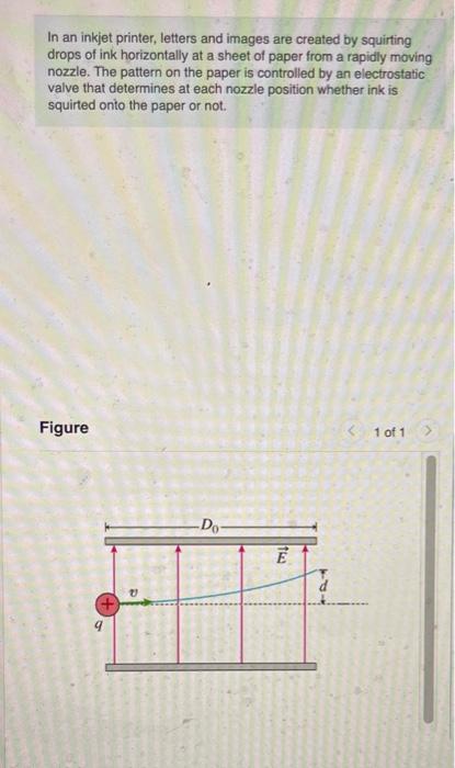 Solved In an inkjet printer, letters and images are created | Chegg.com