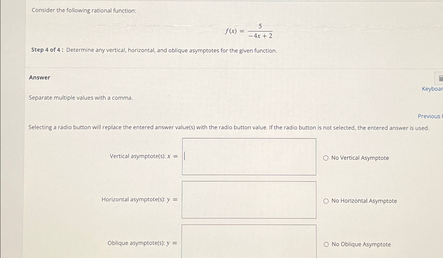 Solved Consider the following rational | Chegg.com