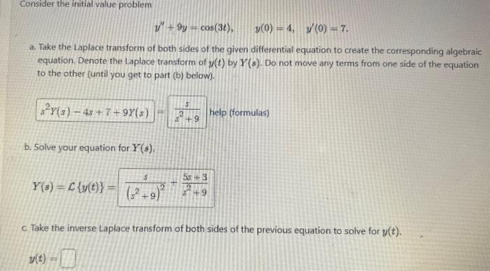 Solved Consider the initial value problem | Chegg.com