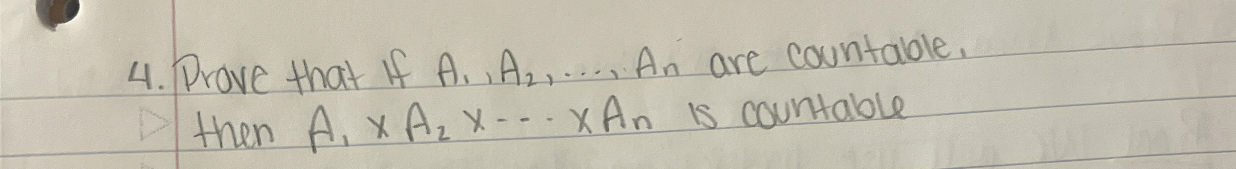 Solved Prove that if A1,A2,dots.An ﻿are countable.then | Chegg.com