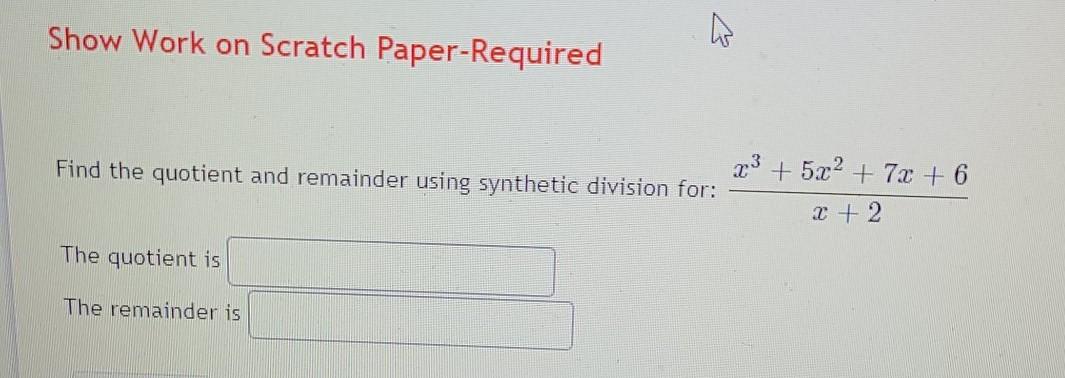 Solved Show Work on Scratch Paper-Required Solve equation by | Chegg.com