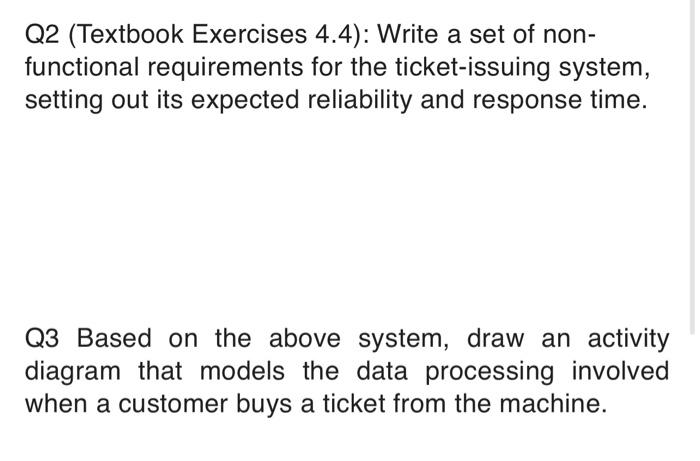 Solved Q2 (Textbook Exercises 4.4): Write a set of | Chegg.com