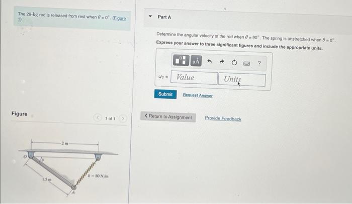 Solved The 29⋅kg tod is released from rest when θ=0∘. | Chegg.com