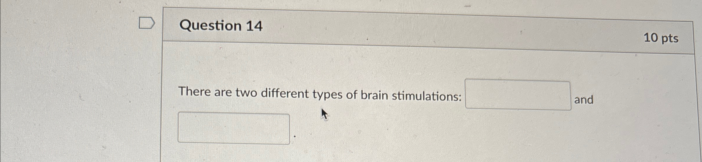Solved Question 1410 ﻿ptsThere are two different types of | Chegg.com