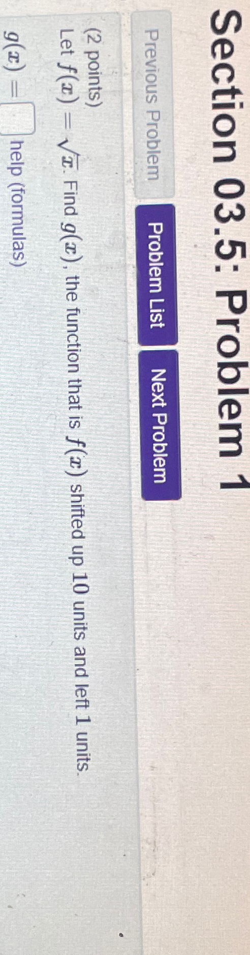 Solved Section 03.5: Problem 1(2 ﻿points)Let f(x)=x2. ﻿Find | Chegg.com