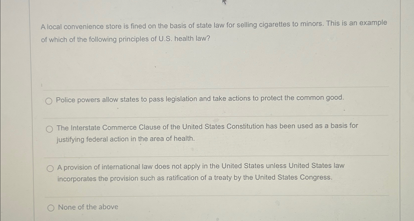 Solved A local convenience store is fined on the basis of | Chegg.com