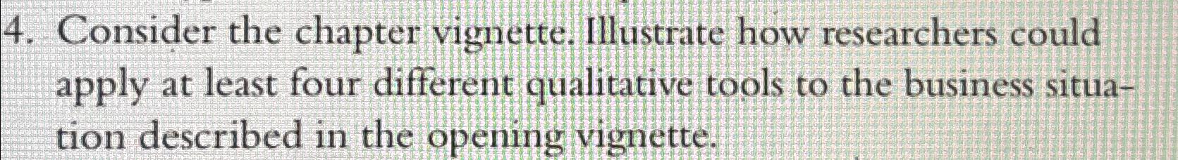 Solved Consider the chapter vignette. Illustrate how | Chegg.com