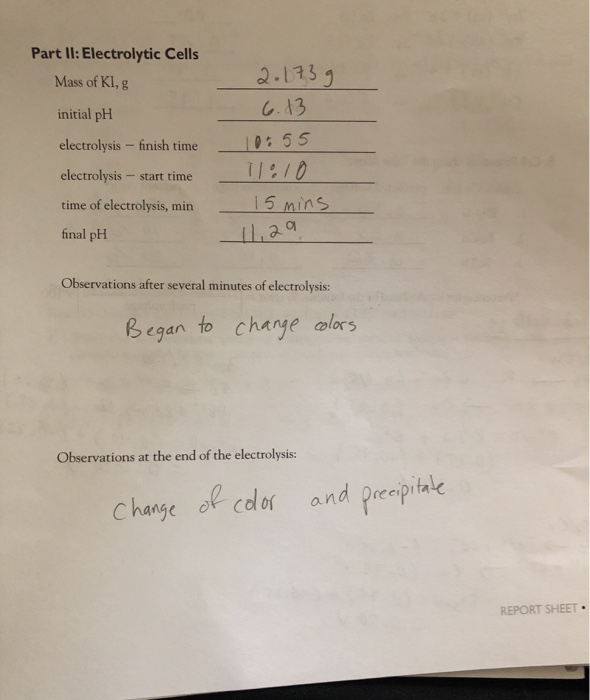 Solved Part I: Voltaic Cells A. Cell Potentials Using a | Chegg.com