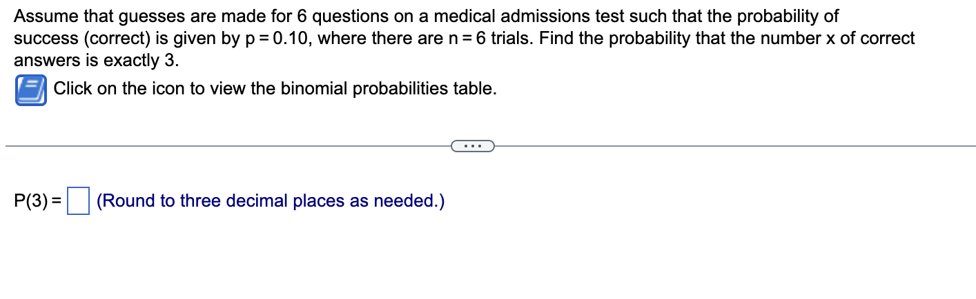 Solved P(3)= (Round to three decimal places as needed.) | Chegg.com