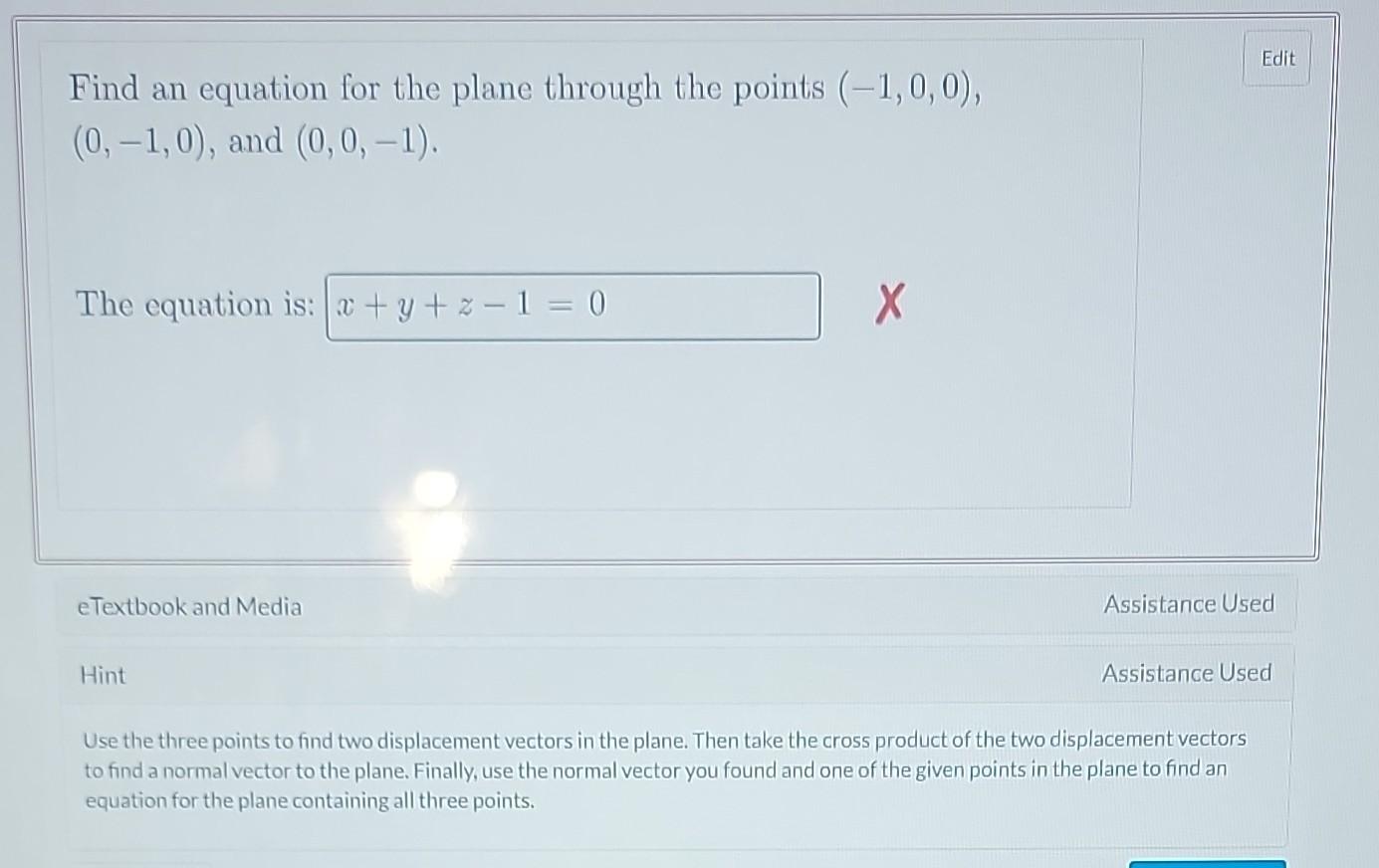 Solved this is calc 3 where we just learned cross product, | Chegg.com