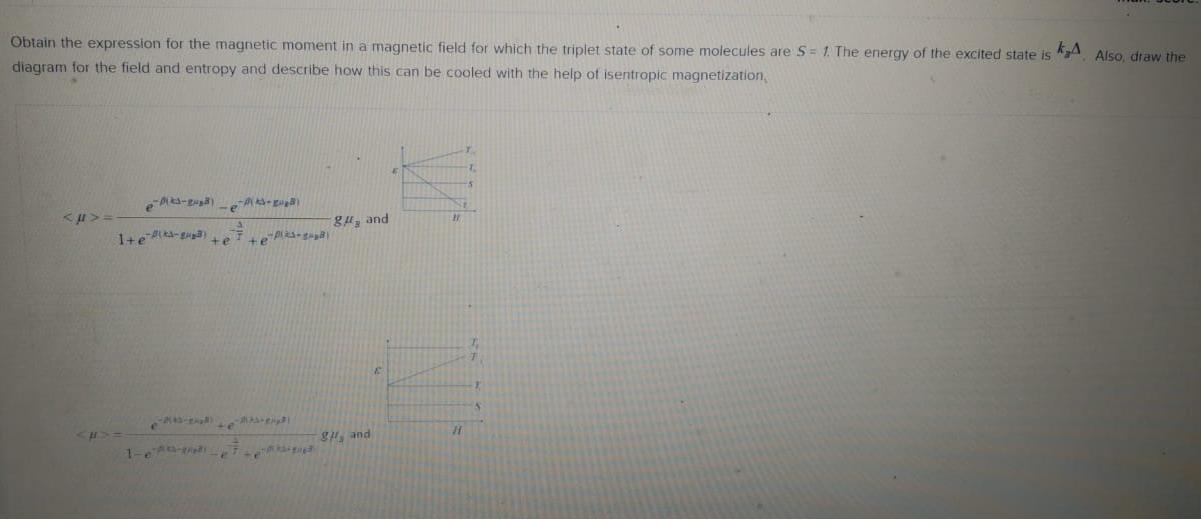Solved Obtain the expression for the magnetic moment in a | Chegg.com
