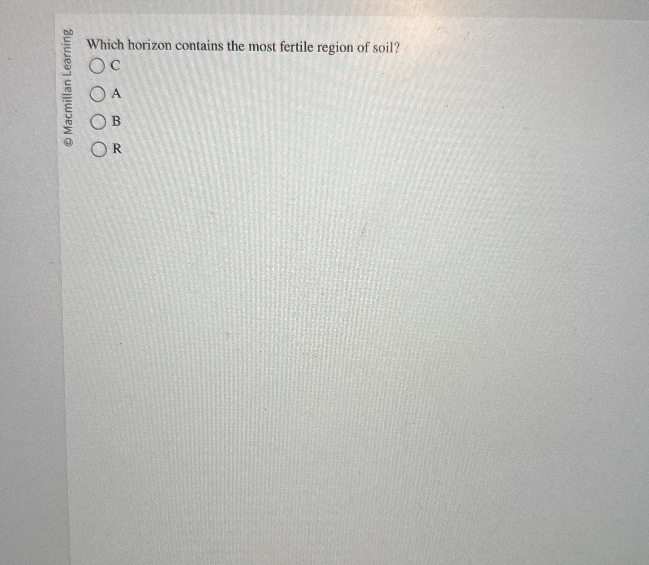 Solved Which horizon contains the most fertile region of | Chegg.com