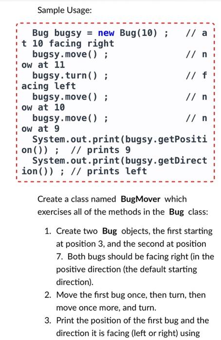 Solved Project 2 - Bug on a Wire (10 points) This is a | Chegg.com