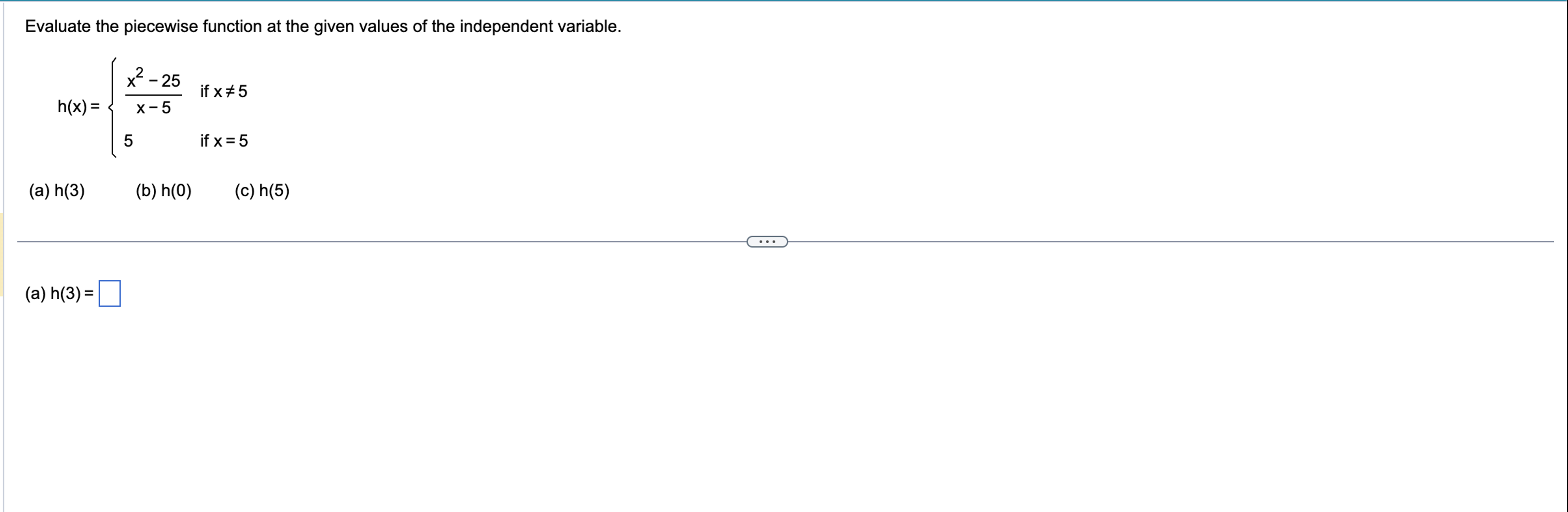 Solved Evaluate the piecewise function at the given values | Chegg.com