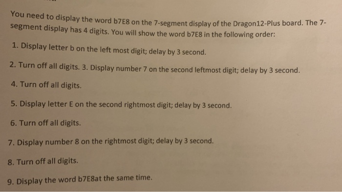 use the Dragon12-Plus Development board AsmIDE | Chegg.com