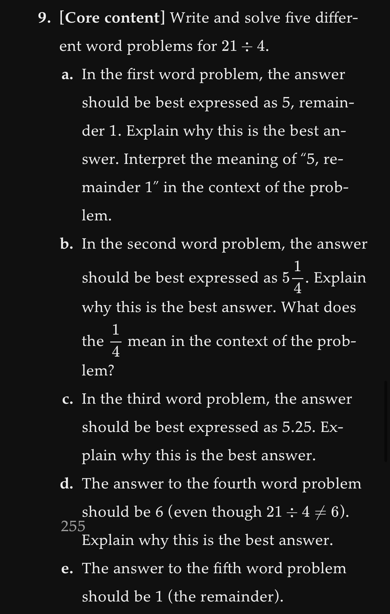 Solved [Core content] ﻿Write and solve five different word | Chegg.com