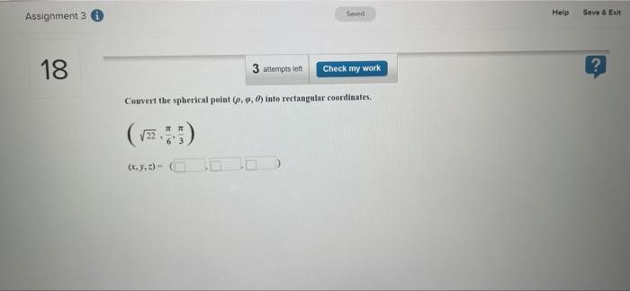 Solved Assignment 3 Saved Help Save & Exit 17 3 attempts | Chegg.com