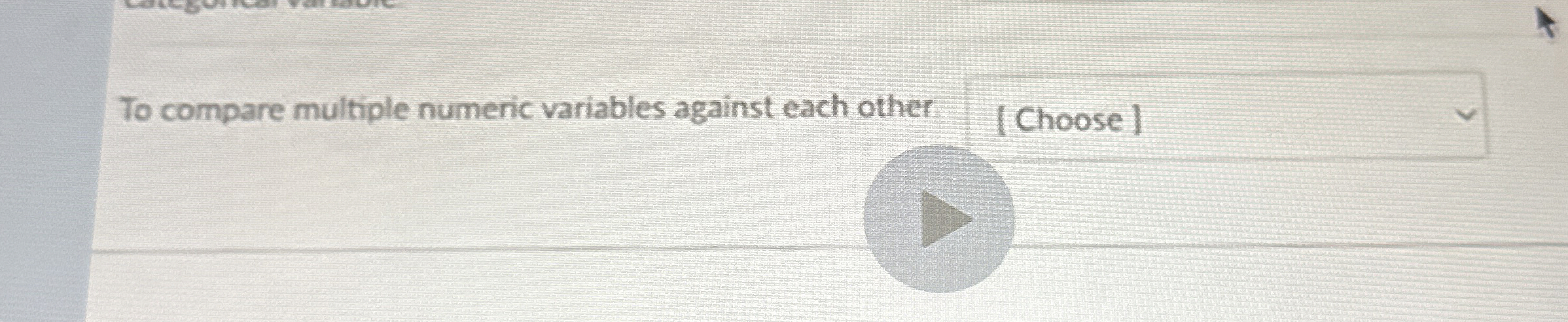 Solved To compare multiple numeric variables against each | Chegg.com