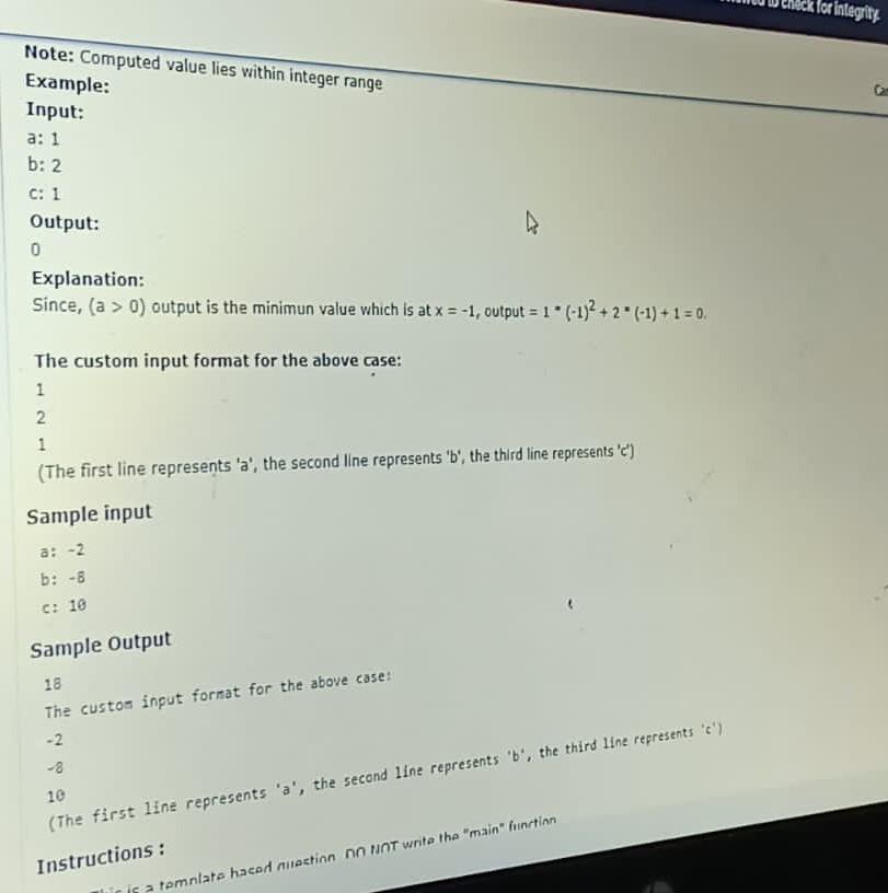 Solved Quadratic equation: A quadratic equation is any | Chegg.com