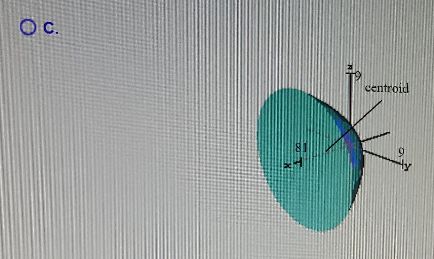 Solved Find The Center Of Mass Of The Following Solid Chegg