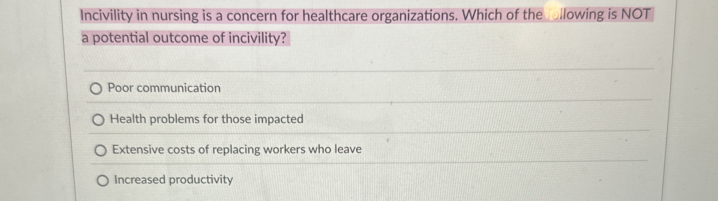 The DESC model can be used to address incivility. | Chegg.com