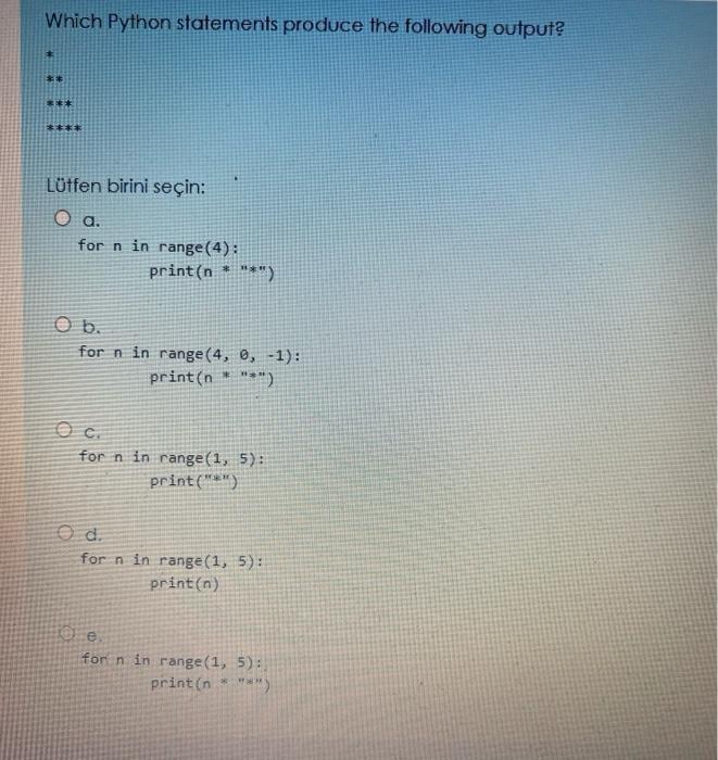 Solved What is the output of the following Python | Chegg.com
