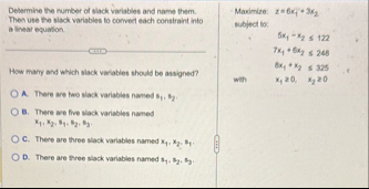 Solved Introduce slack variables as necessary and then write | Chegg.com