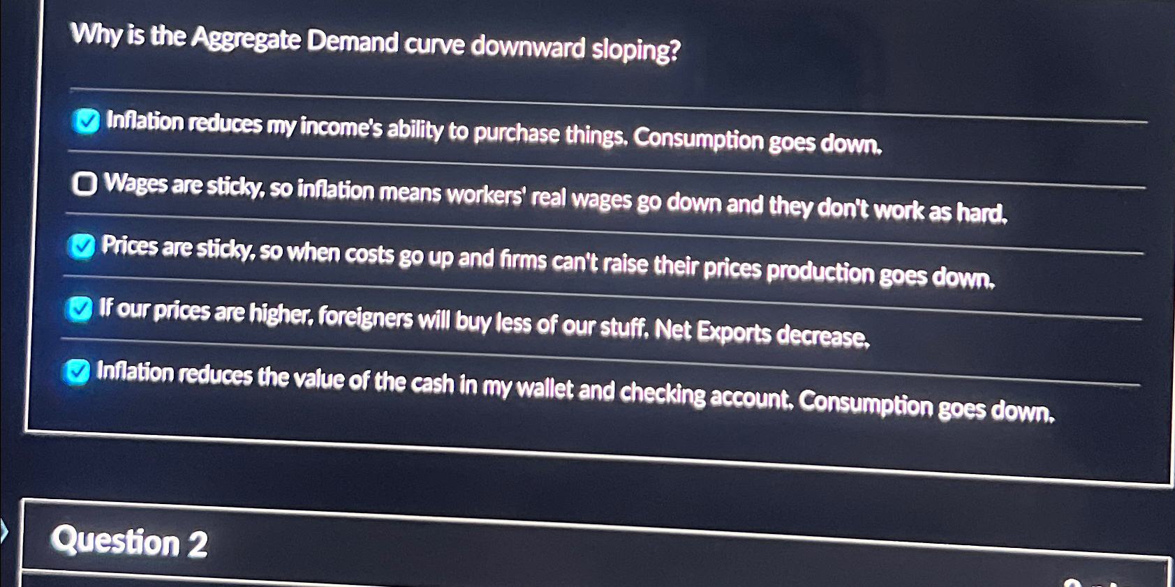 Solved Why is the Aggregate Demand curve downward | Chegg.com