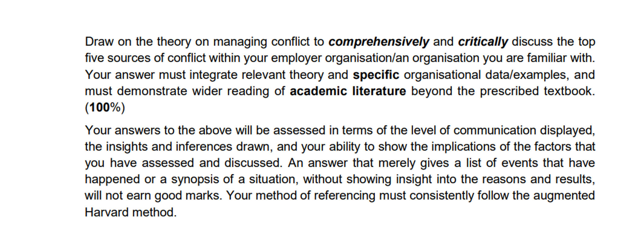 Solved Draw on the theory on managing conflict to | Chegg.com