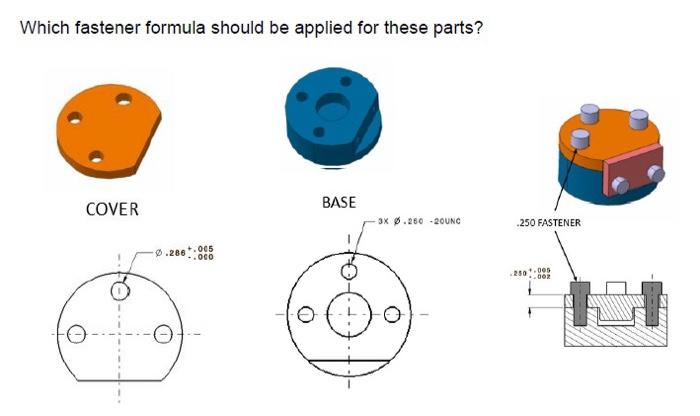 Solved Which fastener formula should be applied for these | Chegg.com