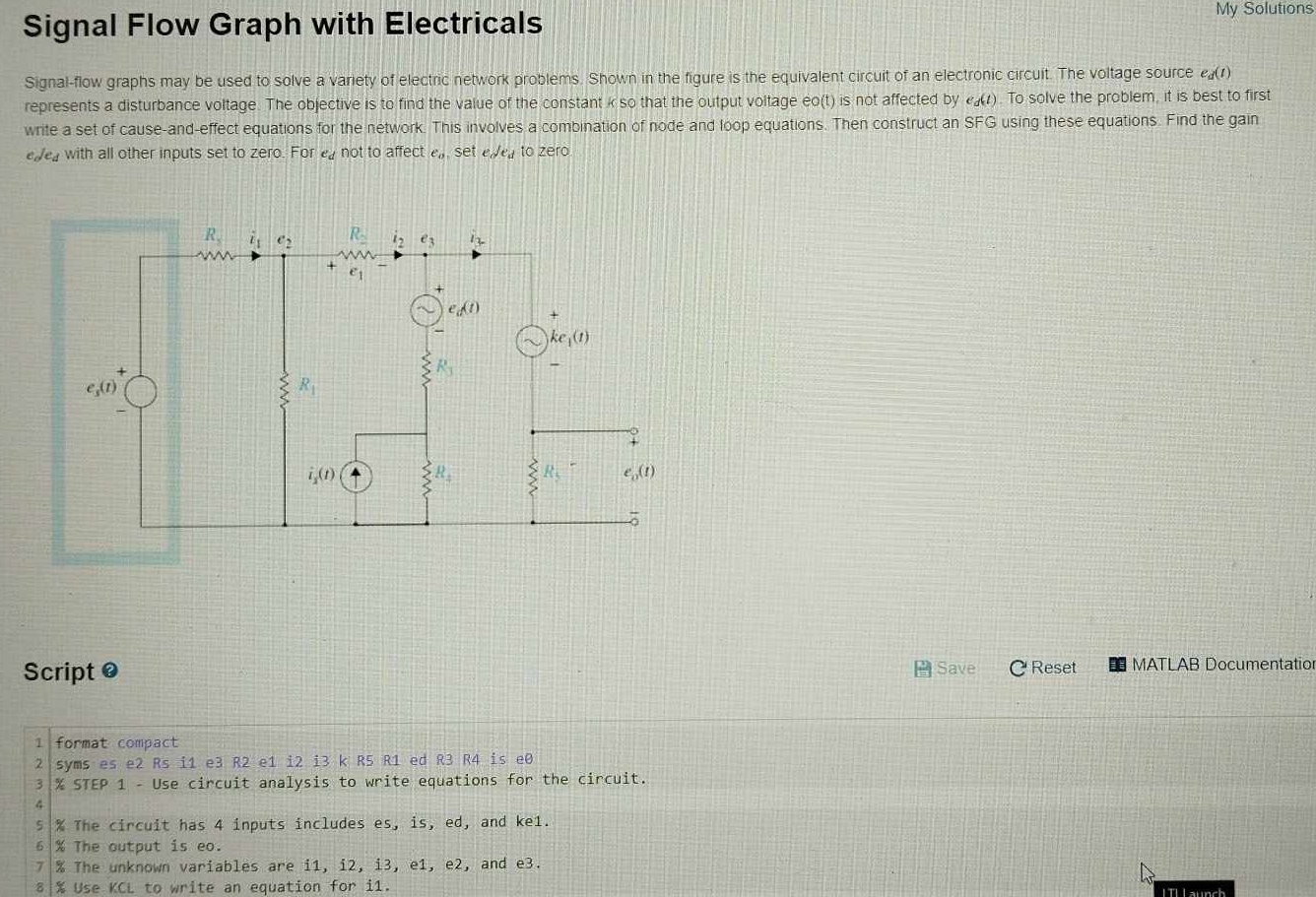Solved Signal Flow Graph with ElectricalsSignal-flow graphs | Chegg.com