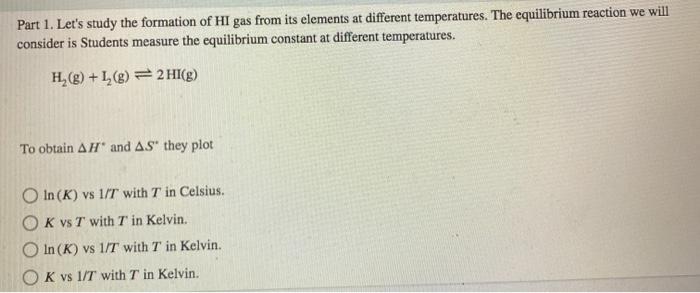 Solved Part 1. Let's study the formation of HI gas from its | Chegg.com