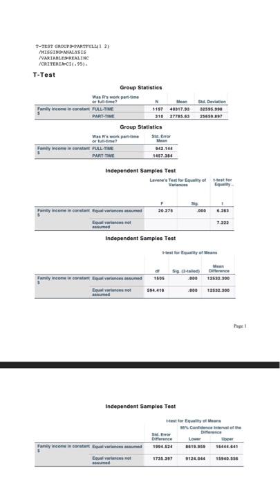 Solved T-test Giotrpa-antrutu 1 2 PMTSSTWONNTLISIS | Chegg.com