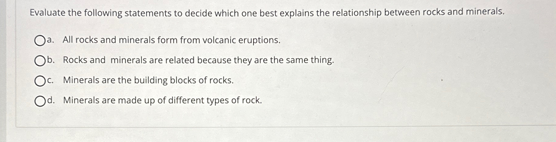 Solved Evaluate the following statements to decide which one | Chegg.com