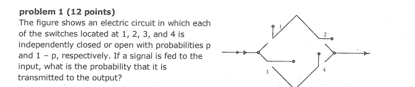Solved problem 1 (12 ﻿points)The figure shows an electric | Chegg.com