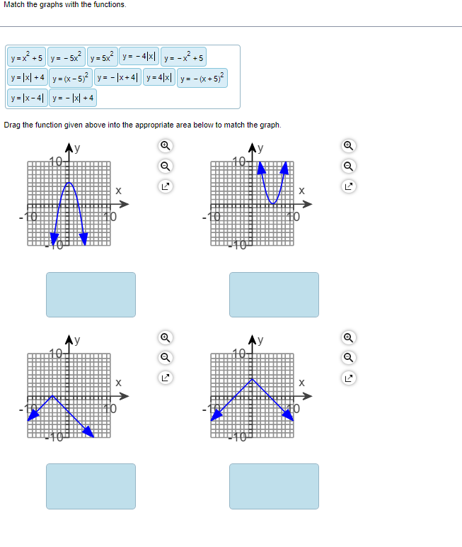 Solved Match the graphs with the | Chegg.com